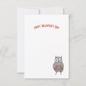 Cute Owl You Need is Love Valentine's Day Card | Zazzle