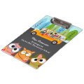 Cute Owls School Bus Personalized Teacher Clipboard | Zazzle