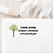Cute Palm Tree Label | Zazzle