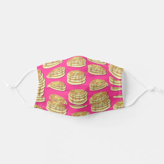 Cute Pancakes Breakfast Food Print Kids Adult Cloth Face Mask | Zazzle
