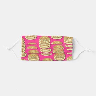 Cute Pancakes Breakfast Food Print Kids Adult Cloth Face Mask | Zazzle