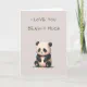 Cute Panda Bear Anniversary or Valentine Card | Zazzle