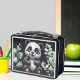 Cute panda bear blue custom name metal lunch box | Zazzle