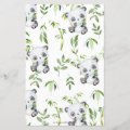 Cute Panda Bear Greenery Baby Shower Bingo Game | Zazzle