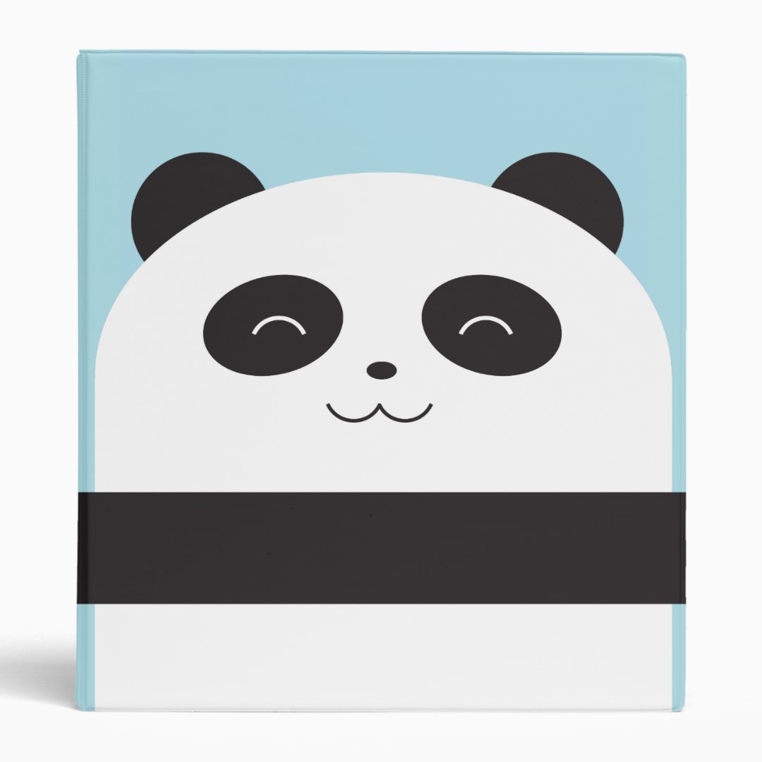 Cute Panda Binder | Zazzle