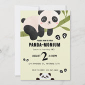 Cute Panda Birthday Invitation | Zazzle