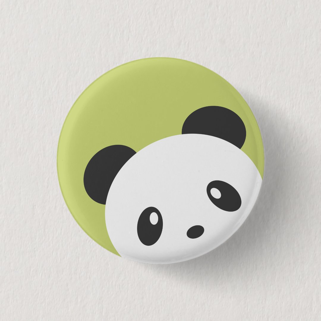 Cute Panda Button | Zazzle