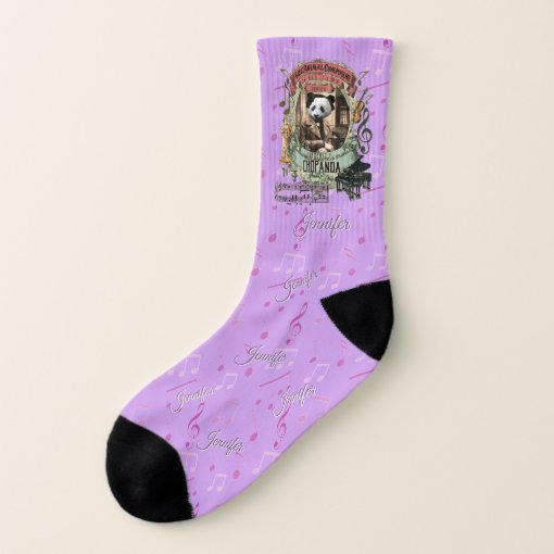 Cute Panda Chopanda Chopin Classical Music Socks | Zazzle