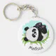 Cute Panda custom name key chains | Zazzle