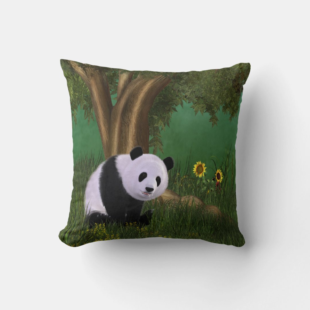 Cute Panda Pillows | Zazzle