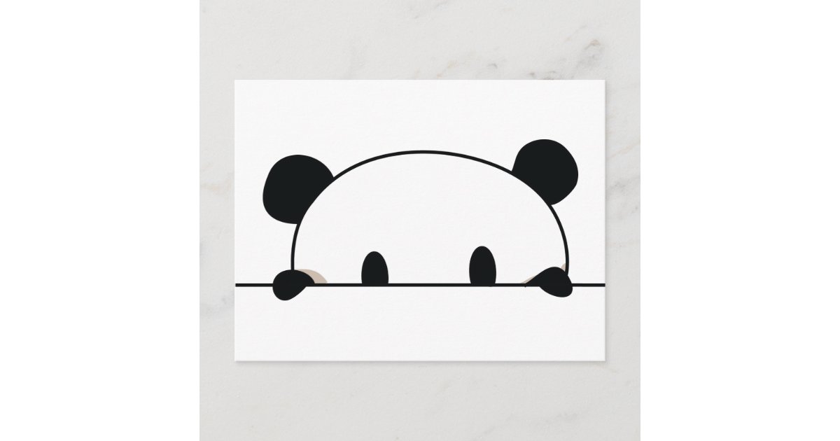 Cute panda spy postcard | Zazzle