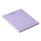 Cute Pastel Chic Lavender Personalized Notepad | Zazzle