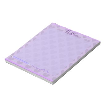 Cute Pastel Chic Lavender Personalized Notepad | Zazzle