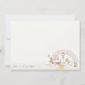 Cute Pastel Sweet Time Candy Land Kids Birthday Note Card | Zazzle