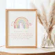 Cute Pastel Watercolor Rainbow Cards and Gifts Poster | Zazzle