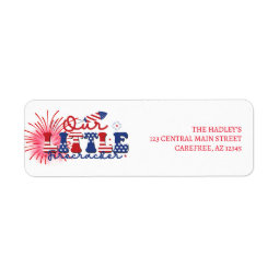 Cute Patriotic Return Address Label | Zazzle