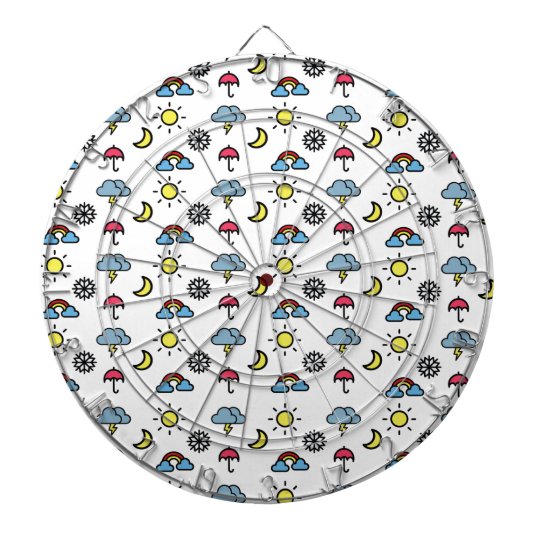 cute pattern weather dart board | Zazzle.com