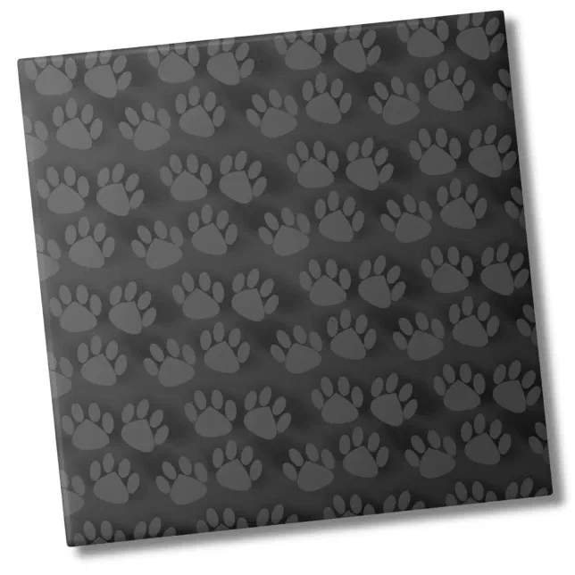 Cute Paw Print Pattern Ceramic Tile | Zazzle
