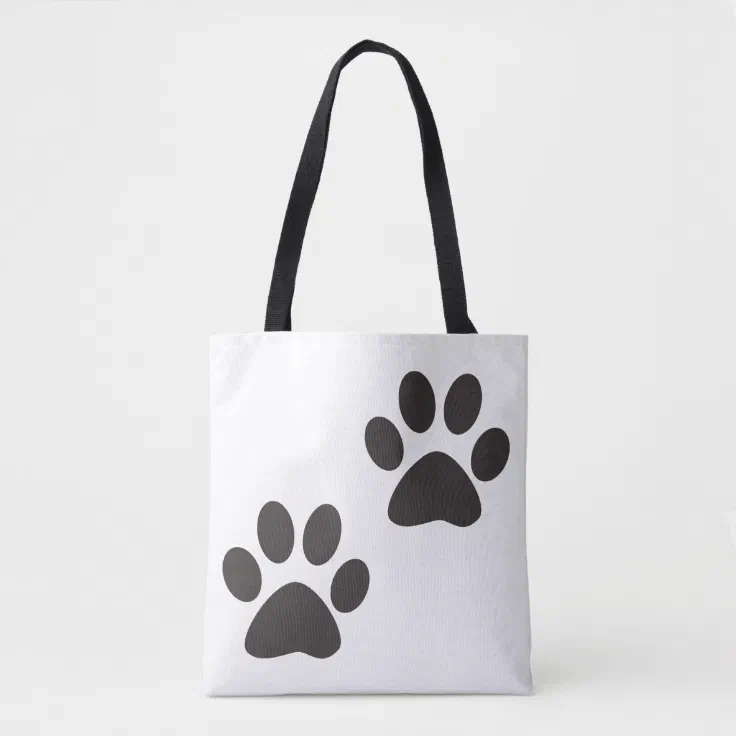 Cute Paw Prints Animal Pets Dog Cat Tote Bag | Zazzle