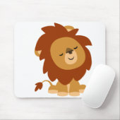 Cute Peaceful Cartoon Lion Mousepad | Zazzle