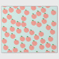Cute Peach Wrapping Paper | Zazzle