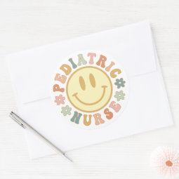 Cute Pediatric Nurse Gift | Peds Nursing Classic Round Sticker | Zazzle
