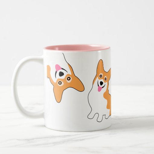 Cute Pembroke Welsh Corgis Two-Tone Coffee Mug | Zazzle