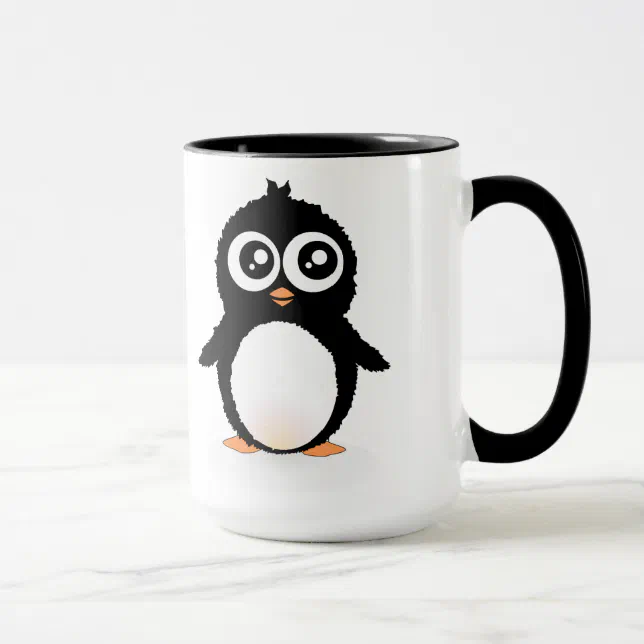 Cute penguin cartoon mug | Zazzle