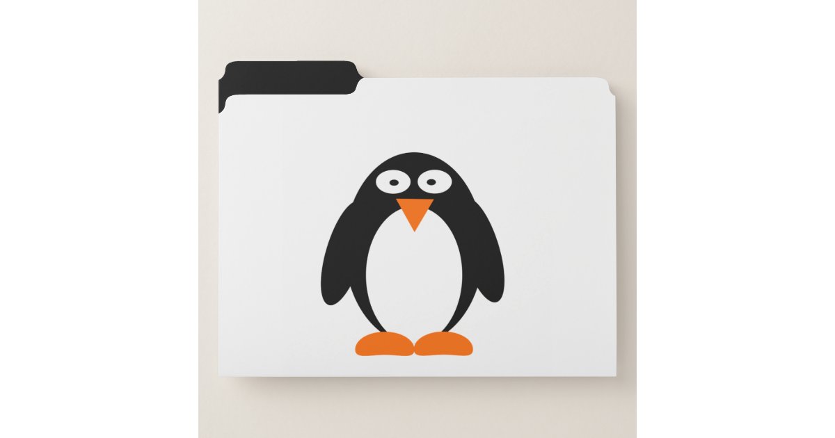 Cute Penguin File Folder Set | Zazzle