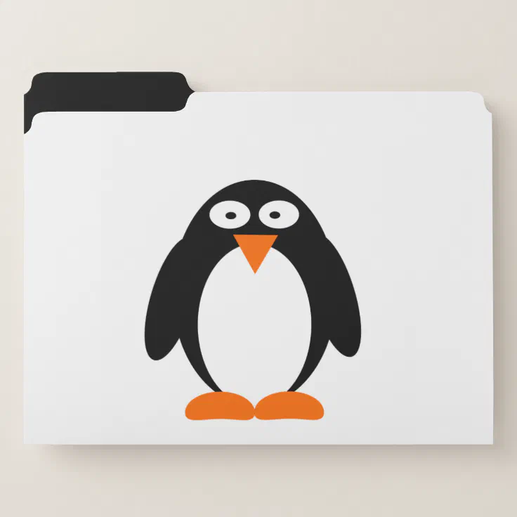 Cute Penguin File Folder Set | Zazzle