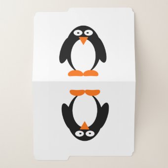 Cute Penguin File Folder Set | Zazzle