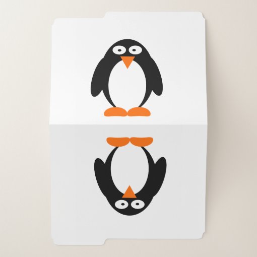 Cute Penguin File Folder Set | Zazzle