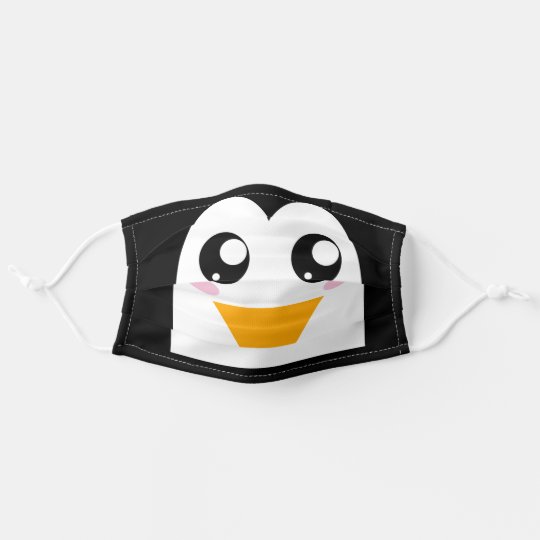 Cute penguin, fun adult cloth face mask | Zazzle.com