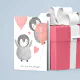 Cute Penguin Happy Valentines Day Holiday Card | Zazzle