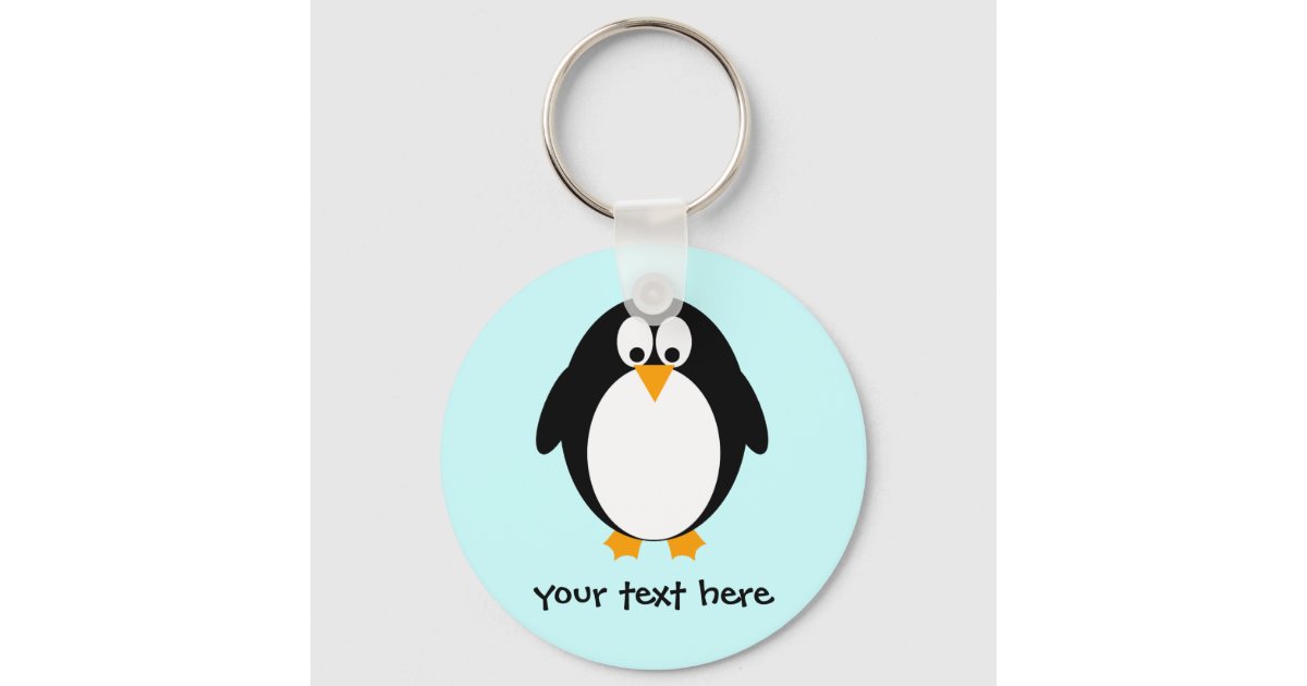 Cute Penguin Keychain | Zazzle