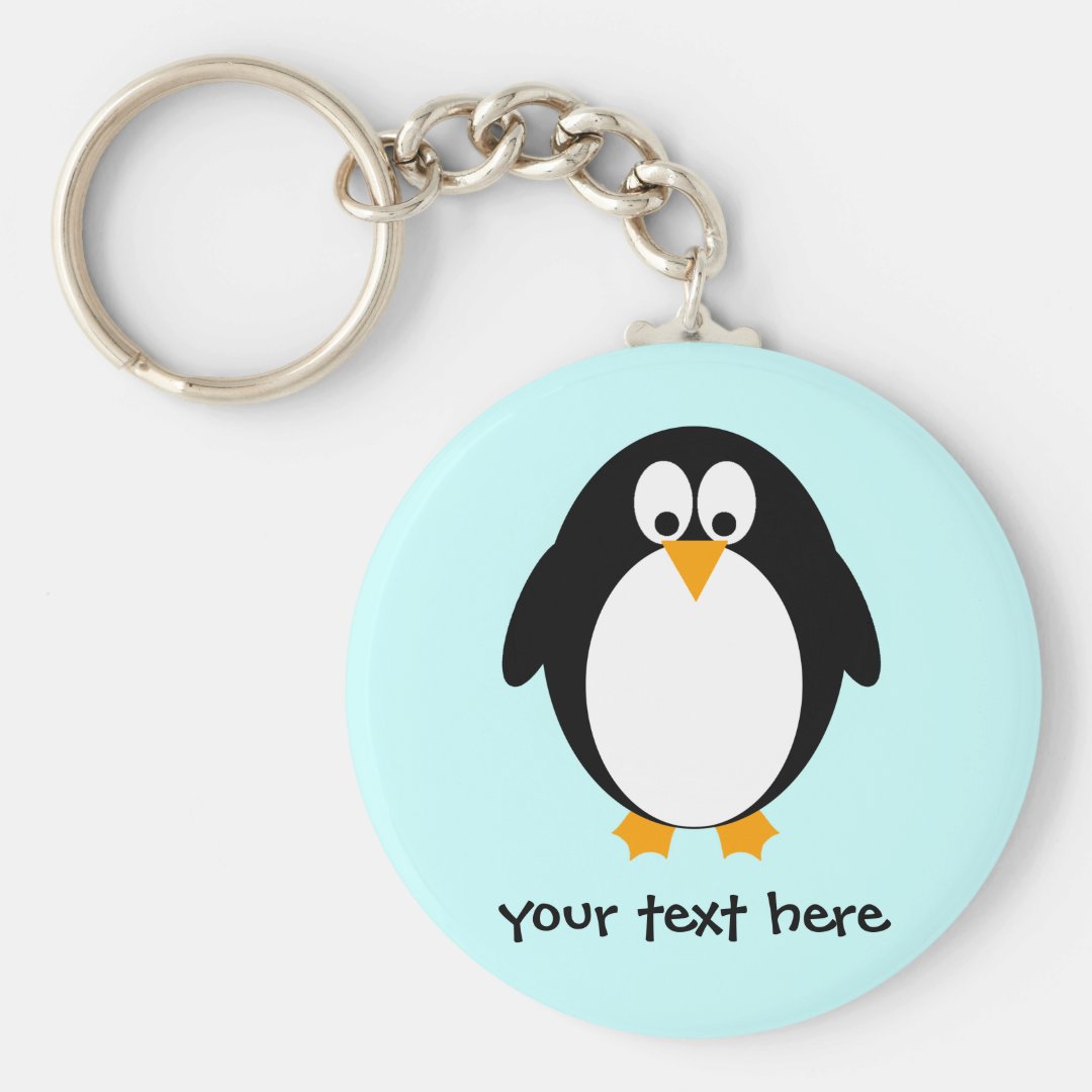 Cute Penguin Keychain | Zazzle