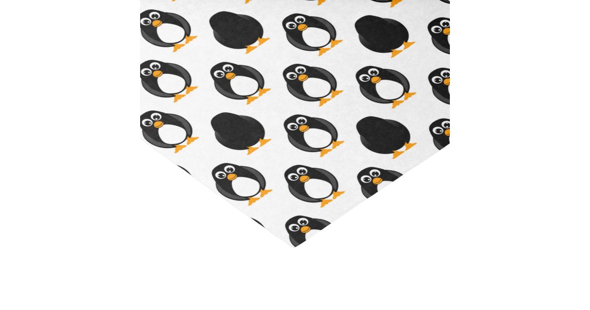 Cute Penguin Pattern Tissue Paper | Zazzle