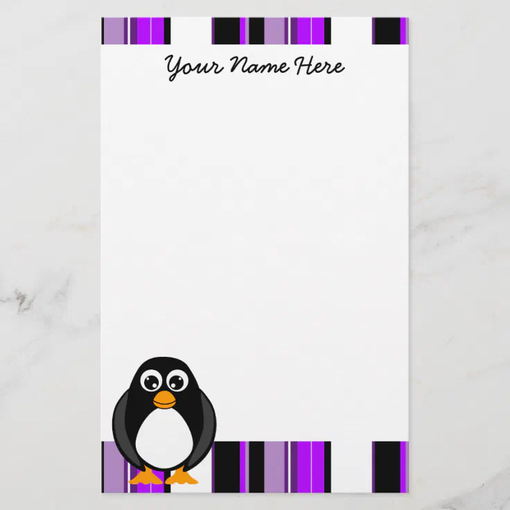 Cute Penguin Stationery | Zazzle