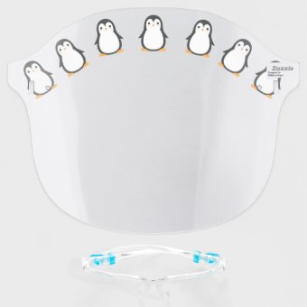 Cute Penguins Birds Face Shield | Zazzle