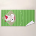 Cute Personalized Baseball Bath Towel Set | Zazzle