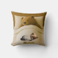 Cute Personalized Bear Throw Pillow | Zazzle