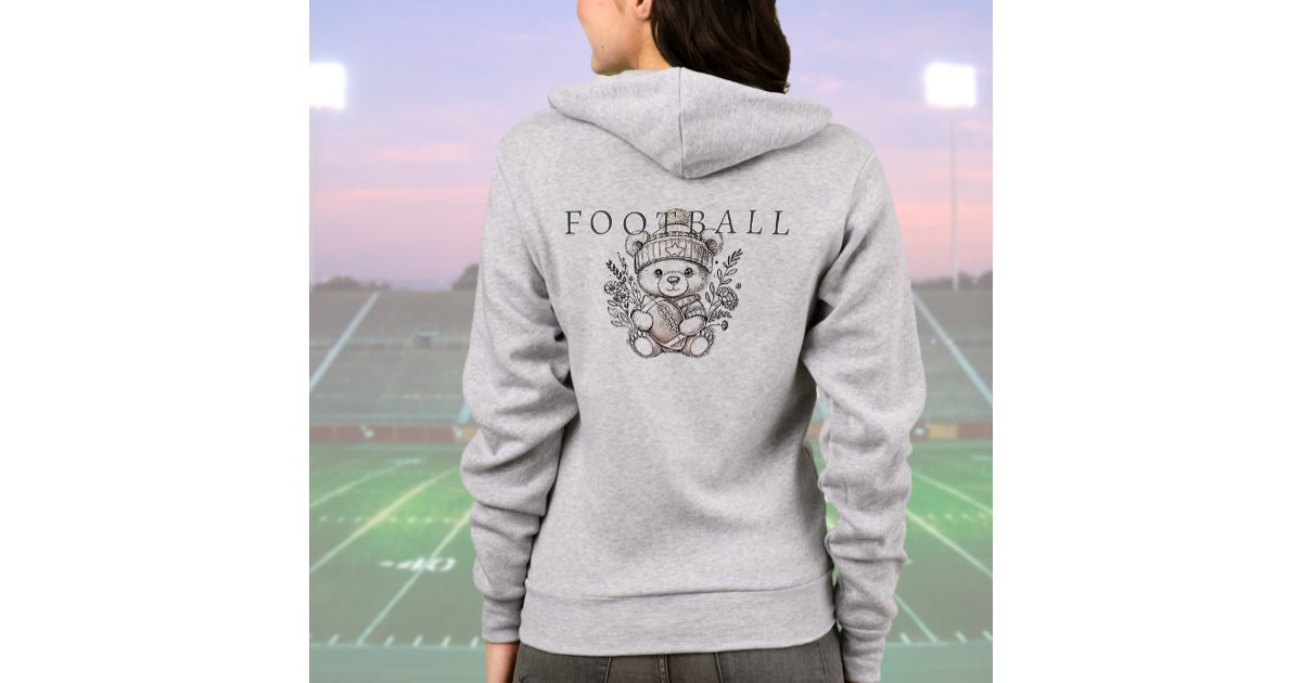 Cute Personalized Football Hoodie | Zazzle