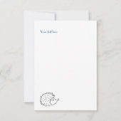 Cute Personalized Hedgehog Thank You Card | Zazzle