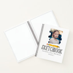 Cute personalized kid sketchbook notebook | Zazzle