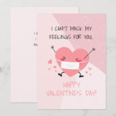 Cute Personalized Pandemic Valentine's Day Heart Holiday Card | Zazzle