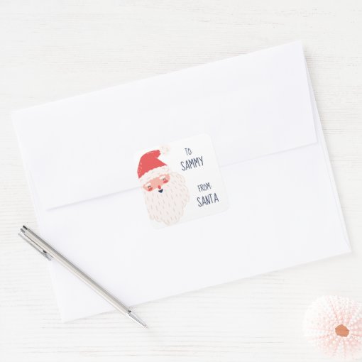 Cute Personalized Santa Gift Tags | Zazzle