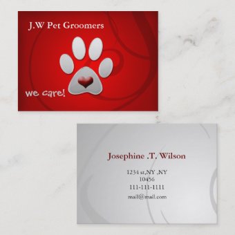 cute pet Business Cards | Zazzle