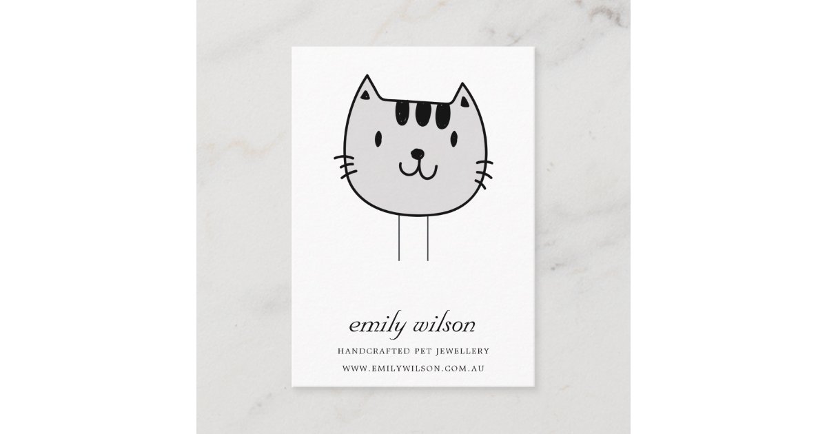 CUTE PET CAT GREY TAG PIN CHARM DISPLAY TEMPLATE | Zazzle