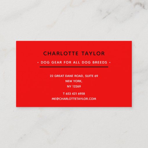 Cute Pet Dog Wear Theme Business Card | Zazzle