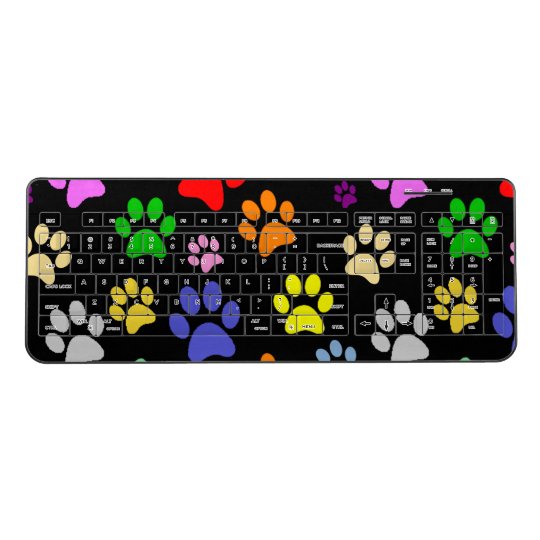 Red and Black Custom Wireless Keyboard | Zazzle.com